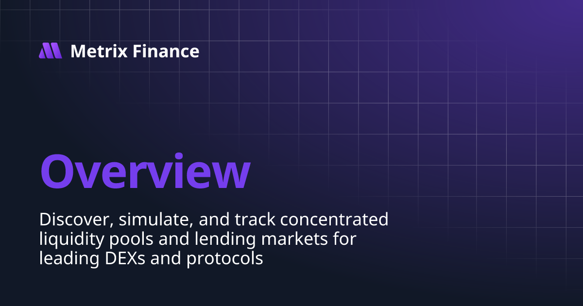 Overview | Metrix Finance